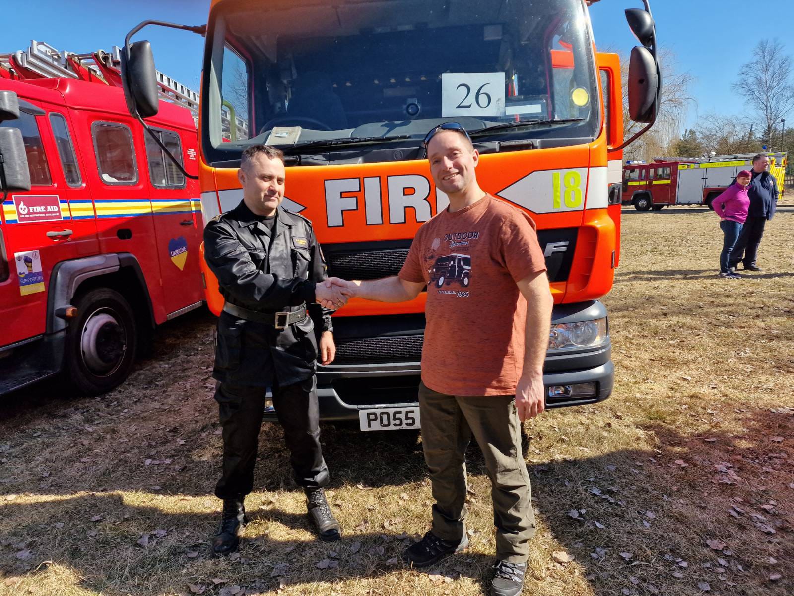 Aid For Ukraine Firefighters - Convoy Arrives - Operation Florian